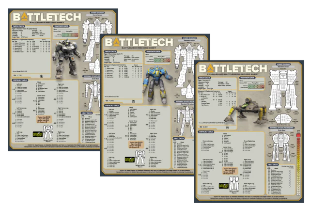 BattleTech Mercenaries Premium Record Sheets – TheGamersHaven